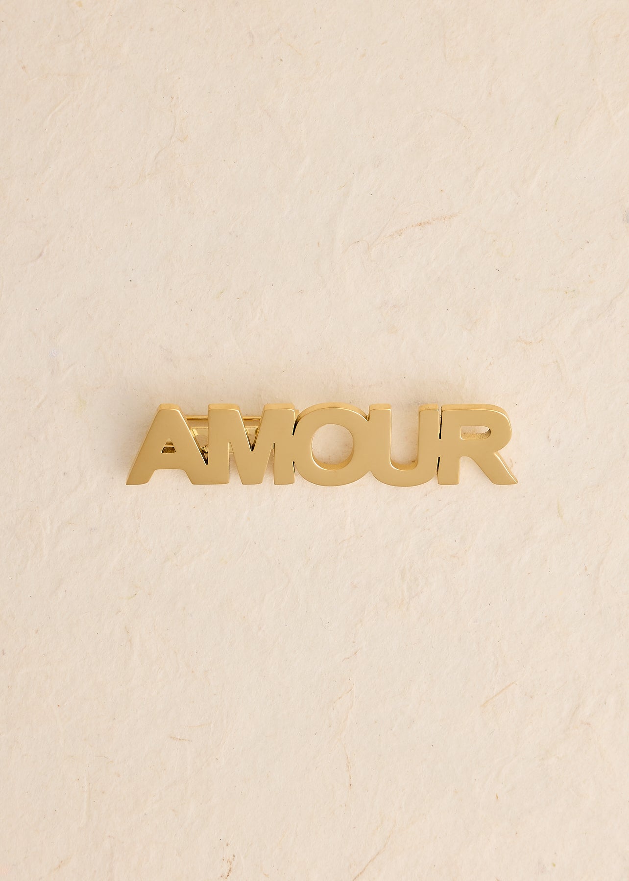 Broche inscription Amour doré - Amour | Motus Boutique